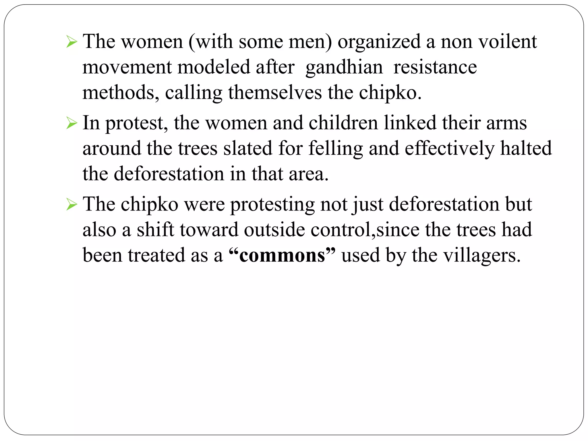 Chipko movement case study | PPTX