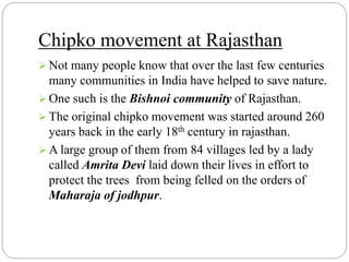 Chipko movement case study | PPTX