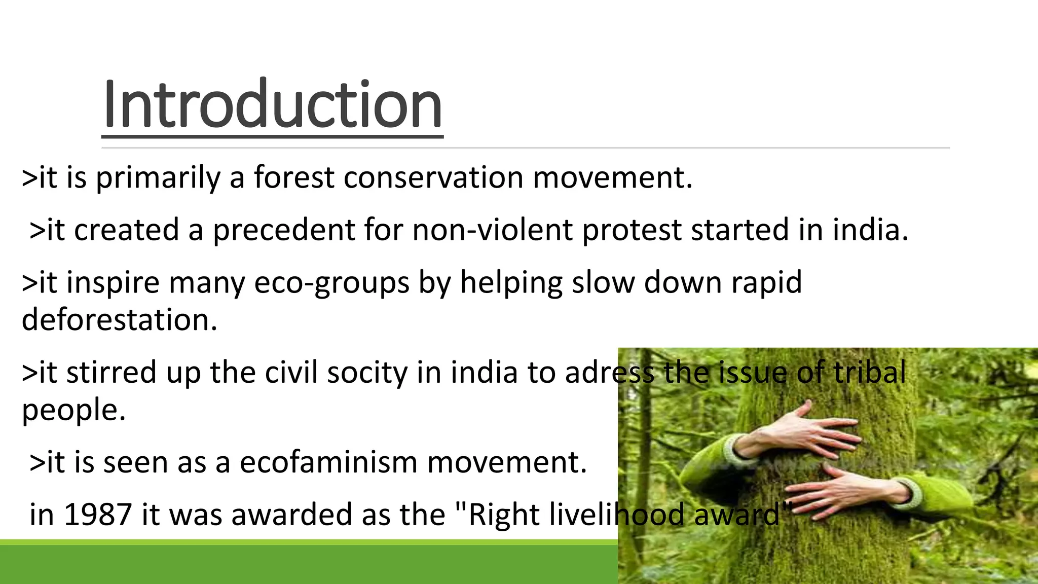 Chipko movement Power Presentation | PPTX