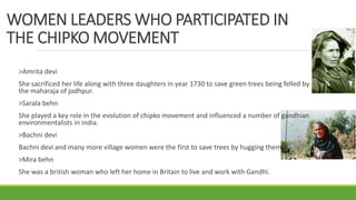 Chipko movement Power Presentation | PPTX