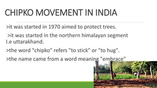 Chipko movement Power Presentation | PPTX