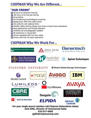 Chipman Information 2012 | PDF | Logistics and Transportation Industry ...