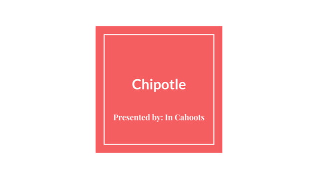 Chipotle final advertising project | PPT