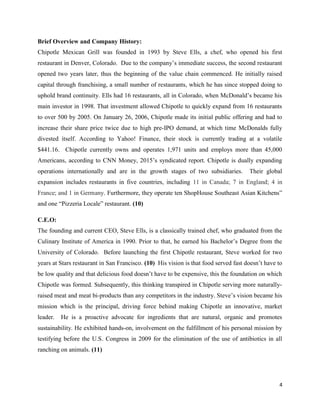 Chipotle--An Analysis of the Growth and Future of the Fast-Casual ...