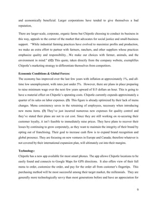 Chipotle--An Analysis of the Growth and Future of the Fast-Casual ...