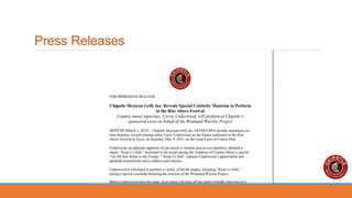 Chipotle Mexican Grill Corporate Social Responsibility Campaign | PPTX