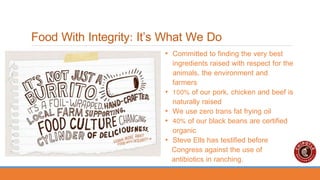 Chipotle Mexican Grill Corporate Social Responsibility Campaign | PPTX