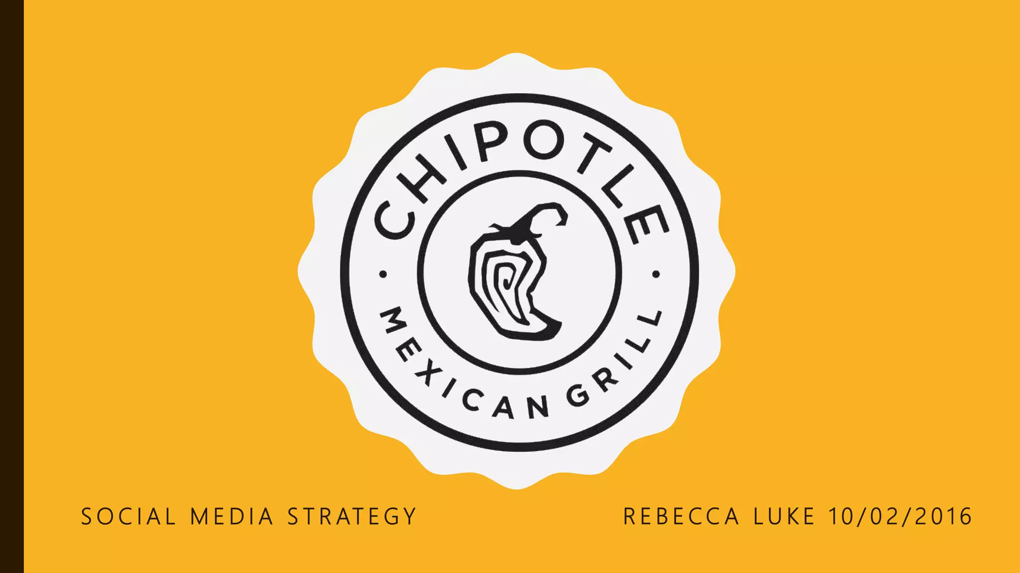 Chipotle Social Media Strategy | PPTX