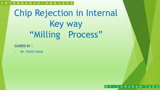 Analysis of Chip rejection during internal key way milling process | PPT