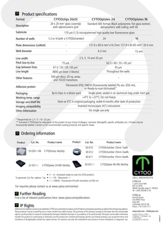 CYTOO chips&plates Motility | PDF