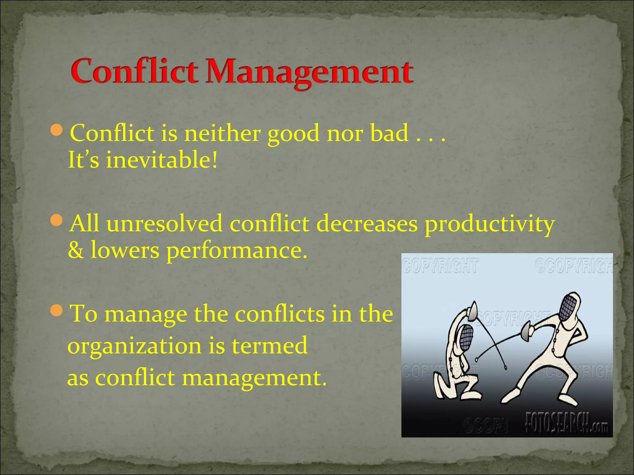 PPT conflict management | PPT