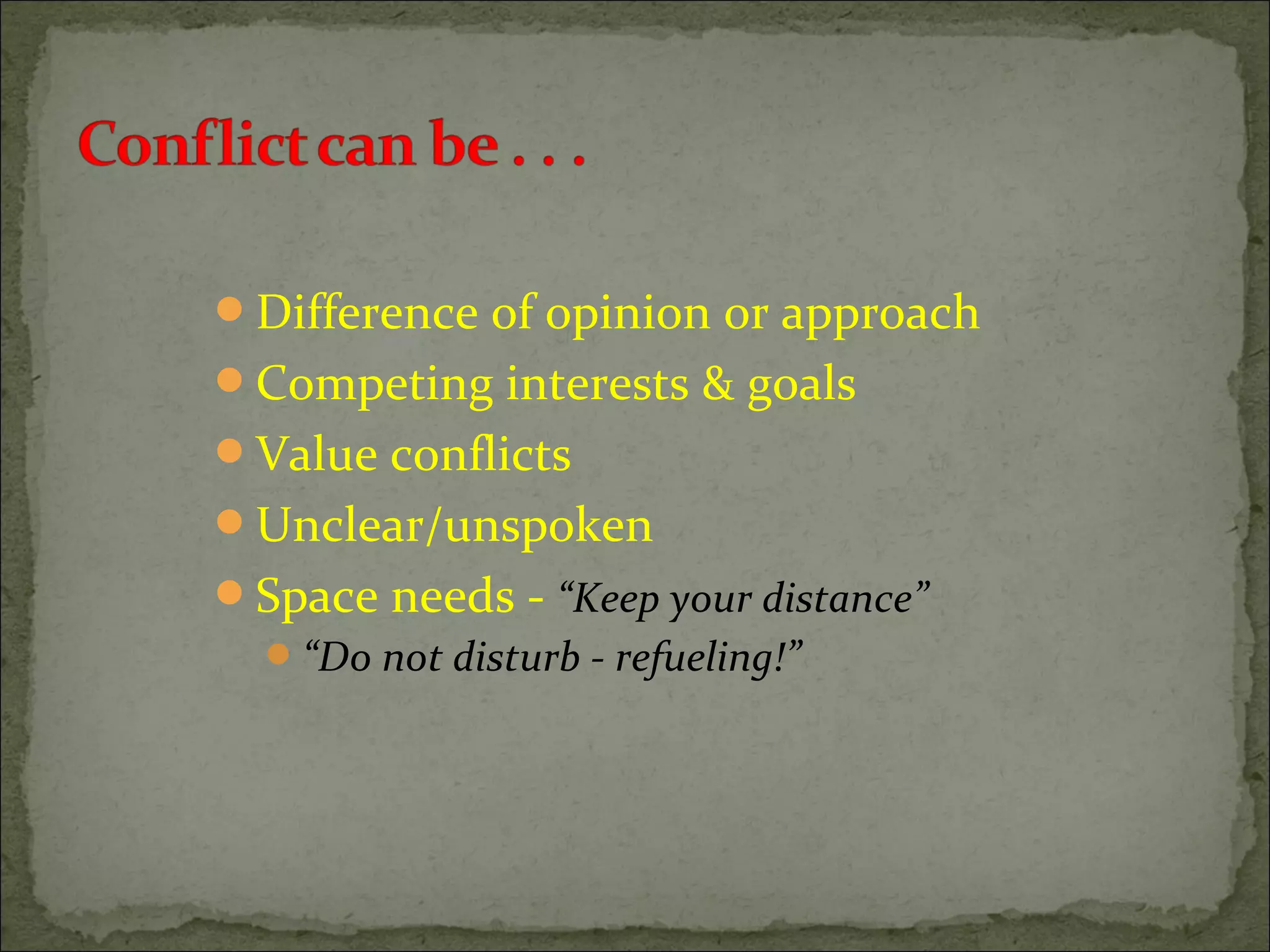 PPT conflict management | PPT