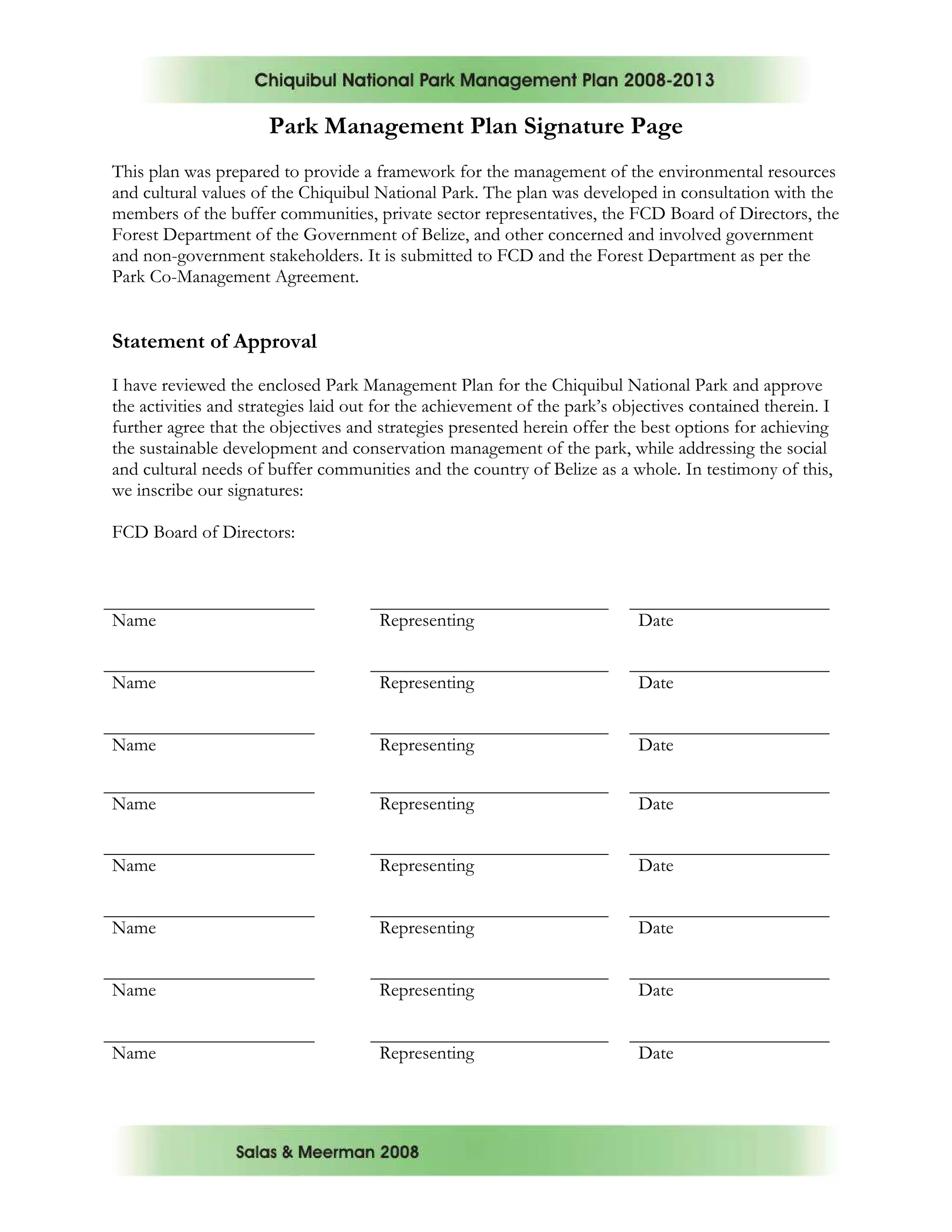 Chiquibul national park management plan... | PDF