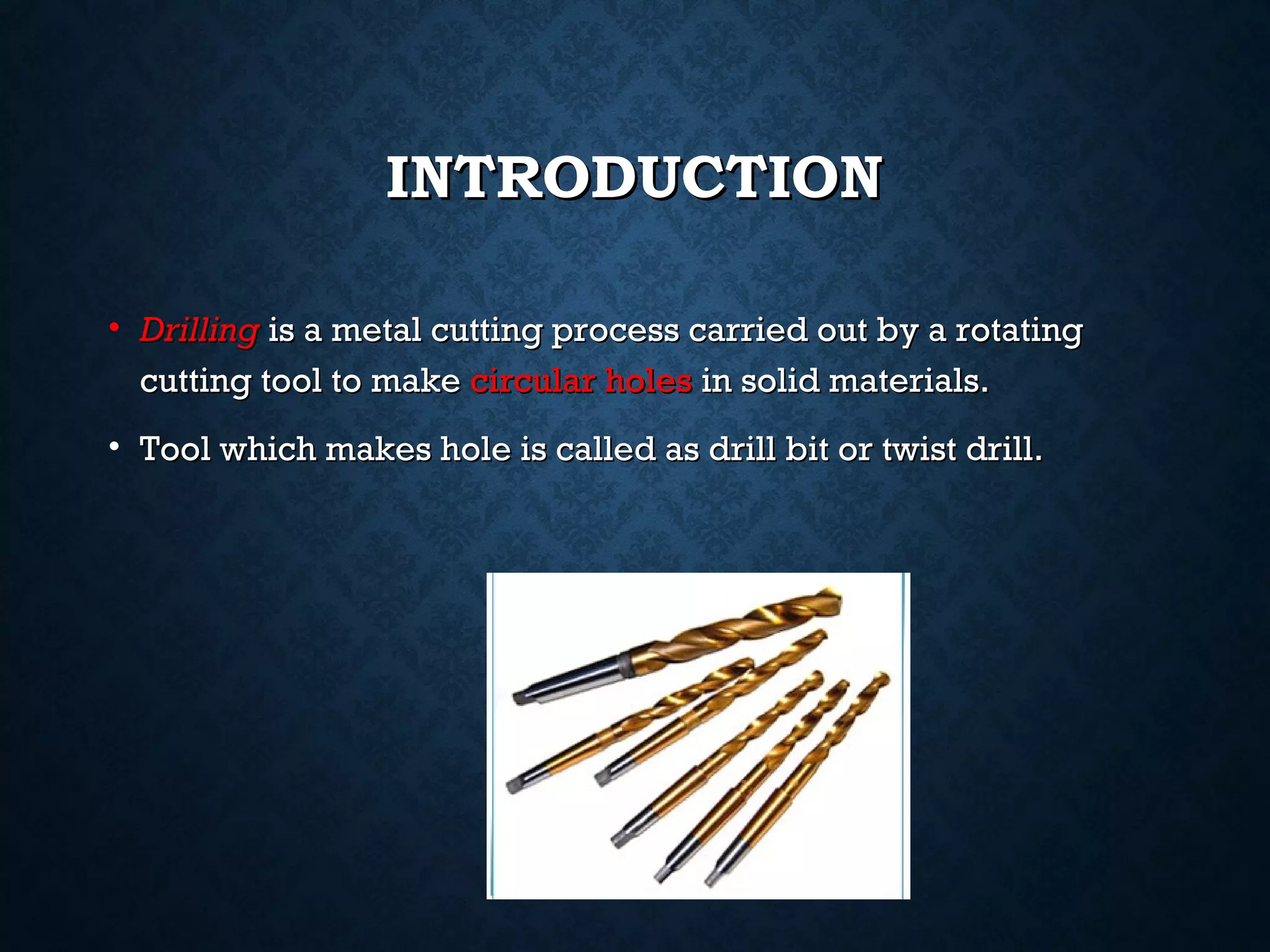 PRESENTATION ON DRILLING MACHINE | PPT