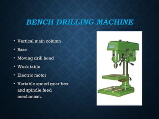 PRESENTATION ON DRILLING MACHINE | PPT