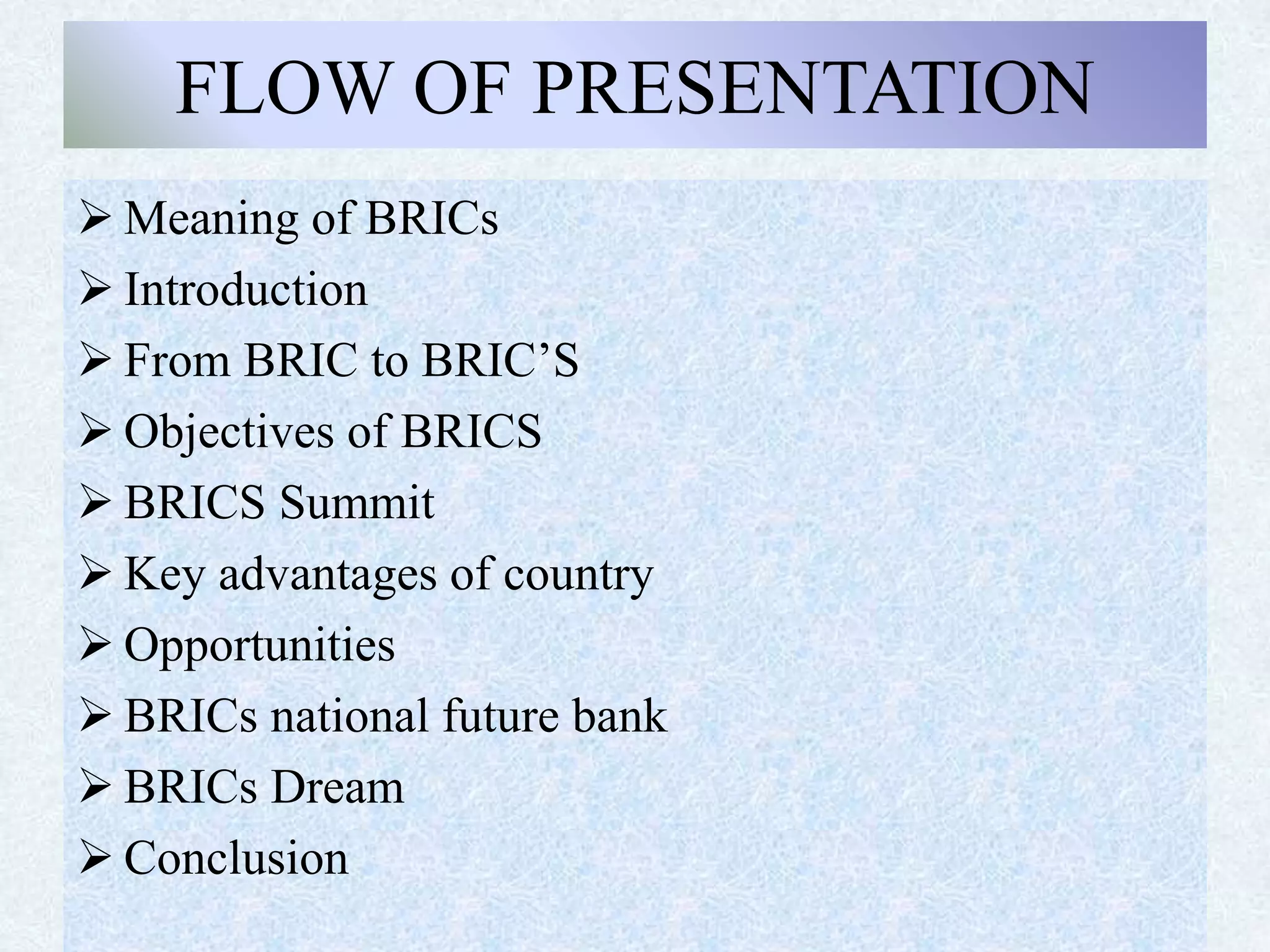 BRICS PPT | PPTX