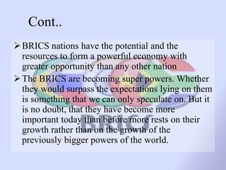 BRICS PPT | PPTX