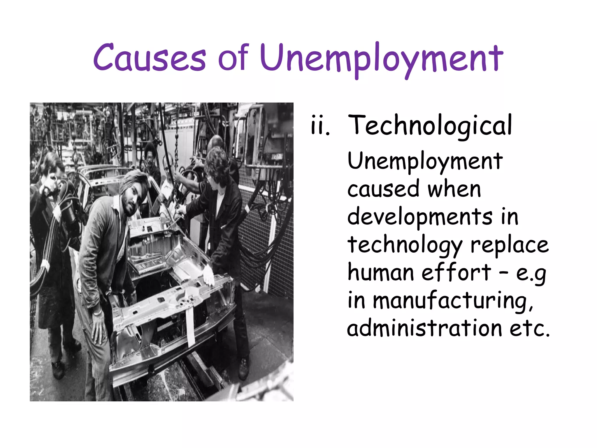 causes of unemployment | PPT