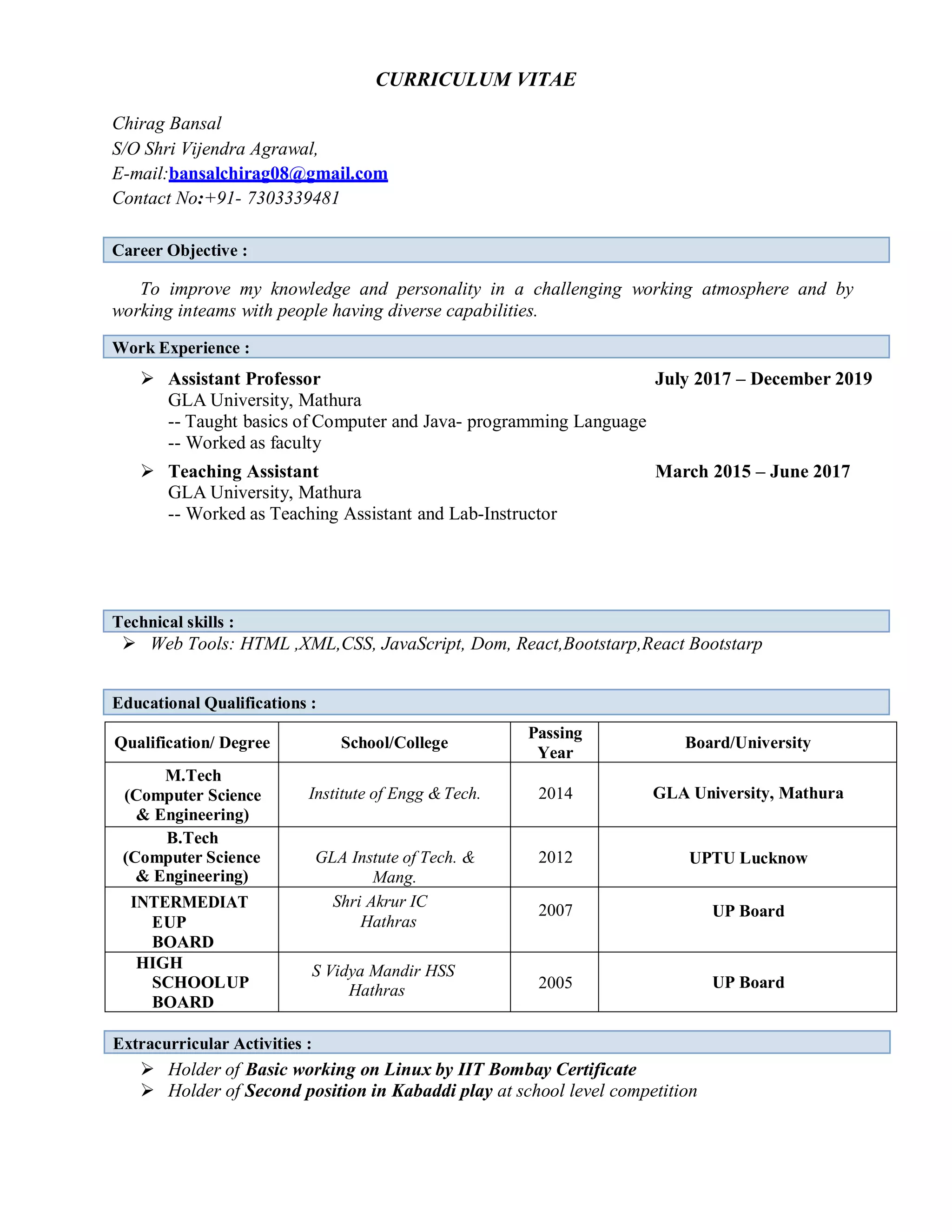 Chirag Bansal | PDF | Web Design and HTML | Internet