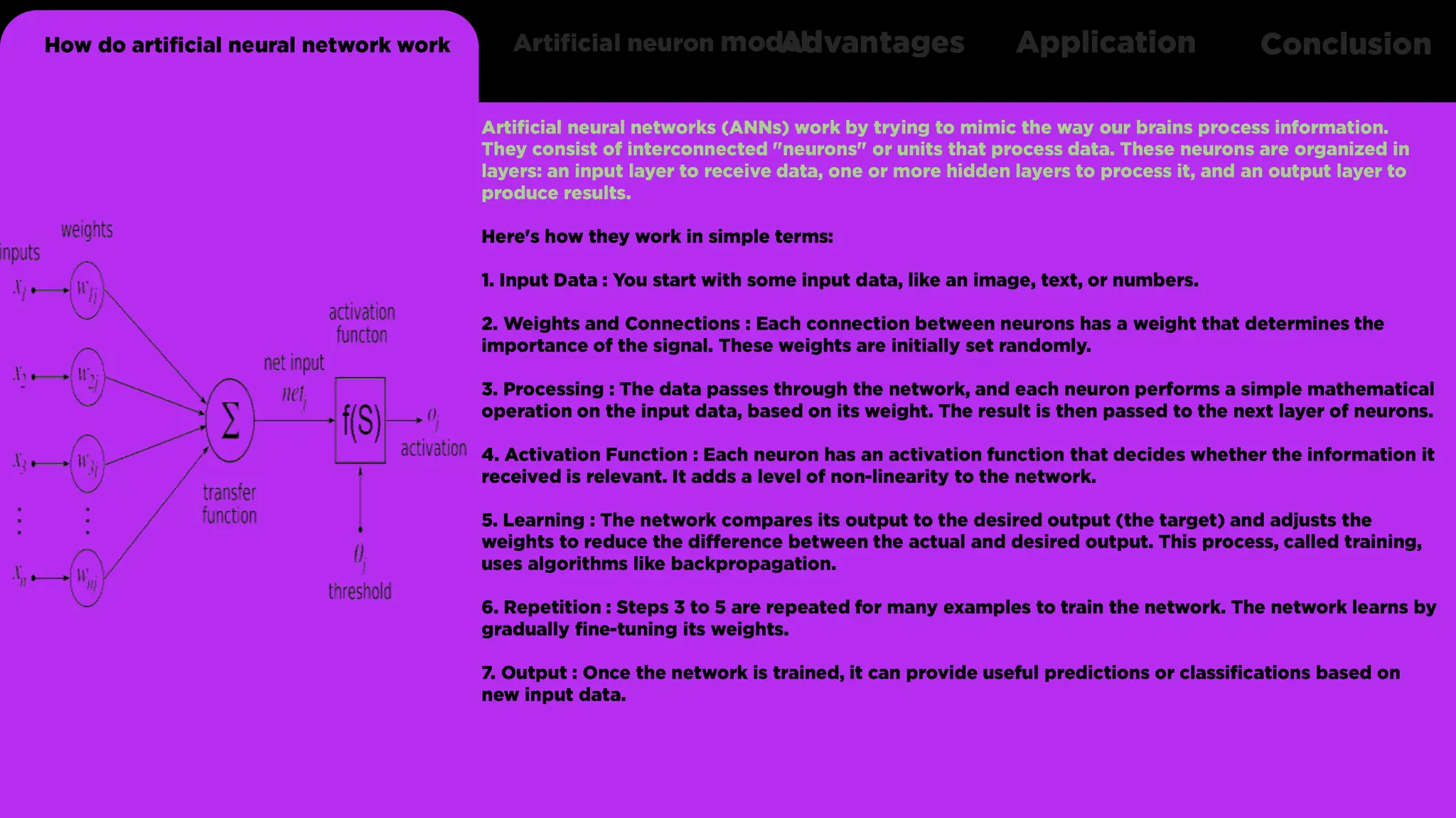 Artificial neural networks | PPT