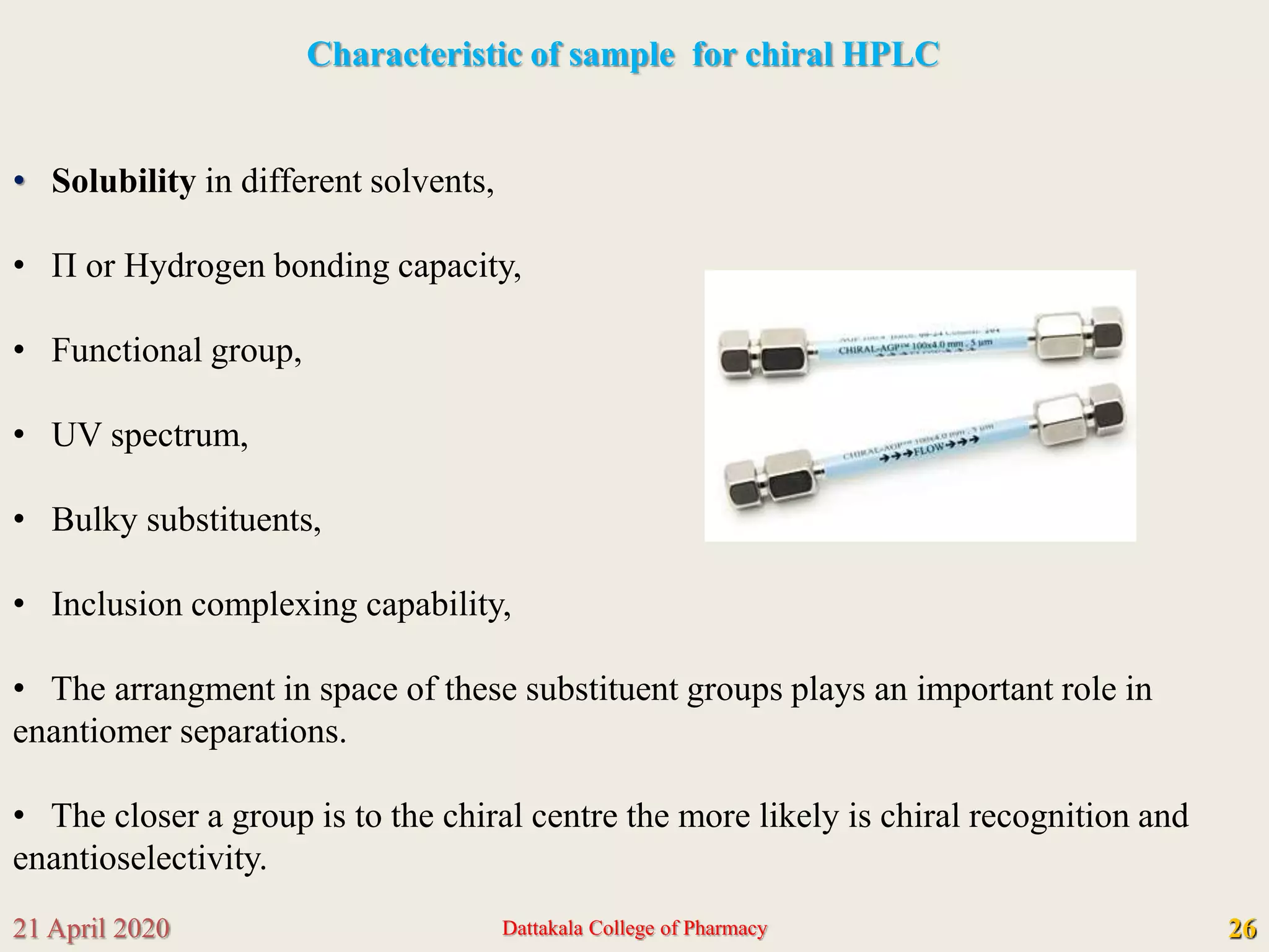 Chiral chromatography & ion pair chromatography | PPT