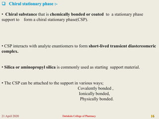 Chiral chromatography & ion pair chromatography | PPT