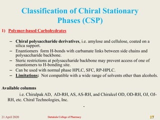 Chiral chromatography & ion pair chromatography | PPT