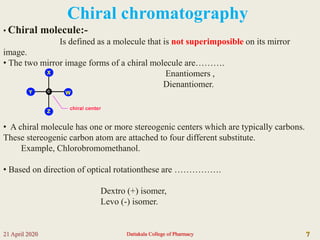 Chiral chromatography & ion pair chromatography | PPT
