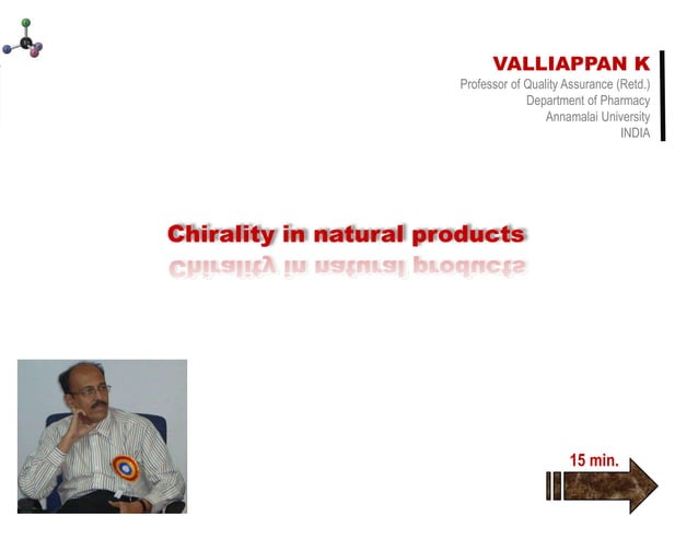 Chirality in natural products | PPT