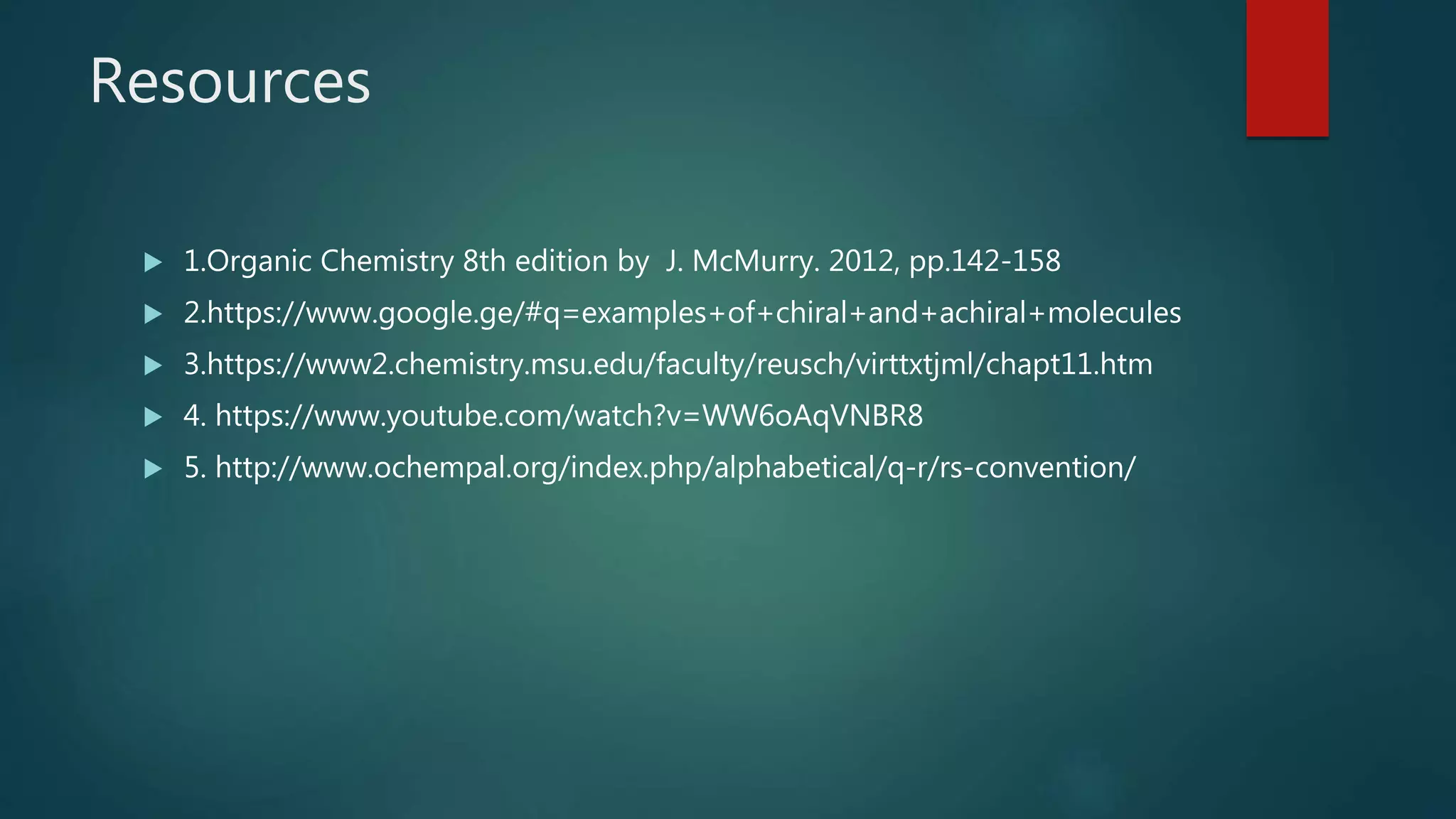 Chirality in the nature | PPTX