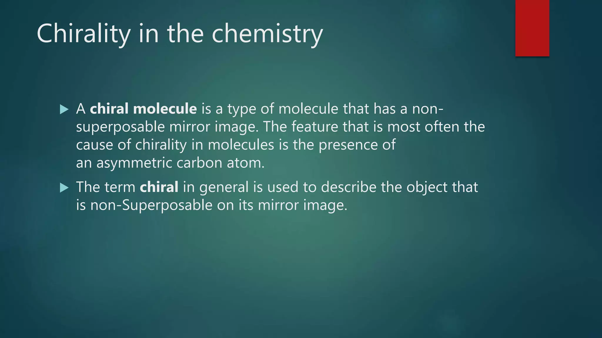 Chirality in the nature | PPTX