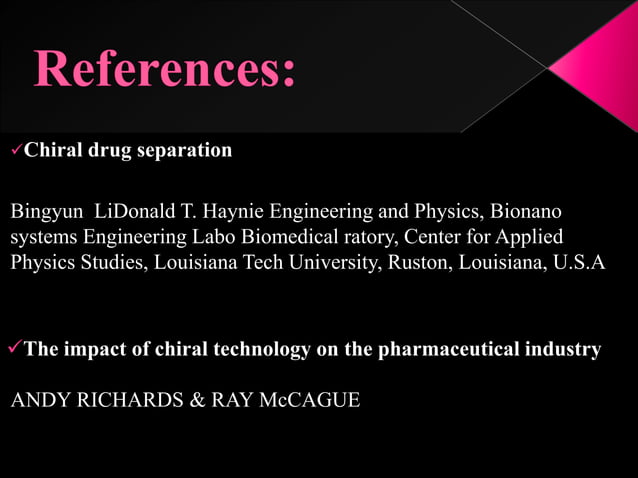 Chiral resolution by Vamsi Anil Krishna Chandu | PPTX | Pharmaceutical ...