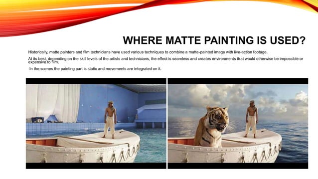 What is matte painting? Where it is used? | PPTX | Painting | Arts and ...