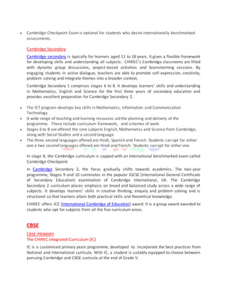 Chirec international school article | DOCX