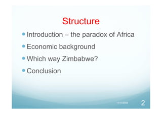 Zimbabwe's Labour Market Dynamics: Prospects for Recovery | PDF