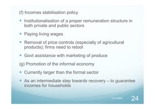 Zimbabwe's Labour Market Dynamics: Prospects for Recovery | PDF