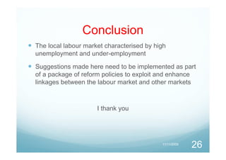 Zimbabwe's Labour Market Dynamics: Prospects for Recovery | PDF