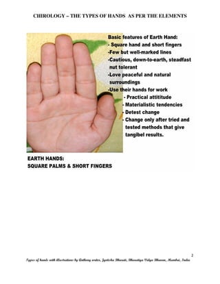 Chirology the types of hands | PDF
