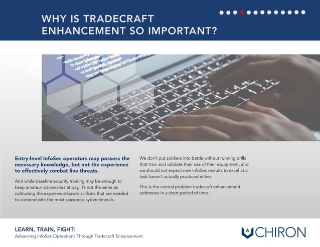 Chiron Advancing InfoSec Operations Through Tradecraft | PPT