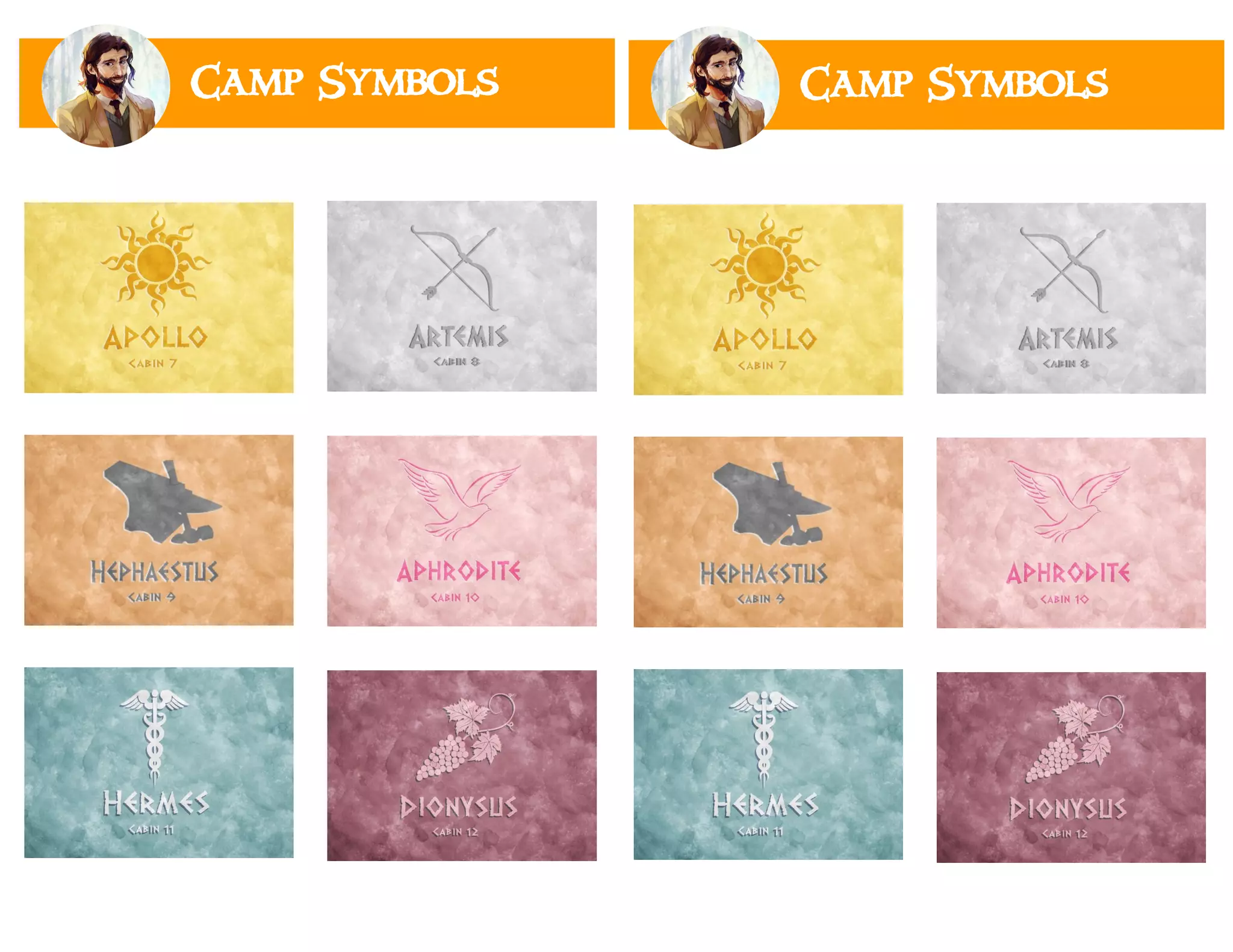 Camp Half Blood: Chiron Camp Symbols | PDF