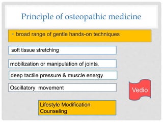 Chiropractic and osteopathic medicine | PPTX