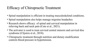 Chiropractics; Definition, uses, and benefits | PPTX
