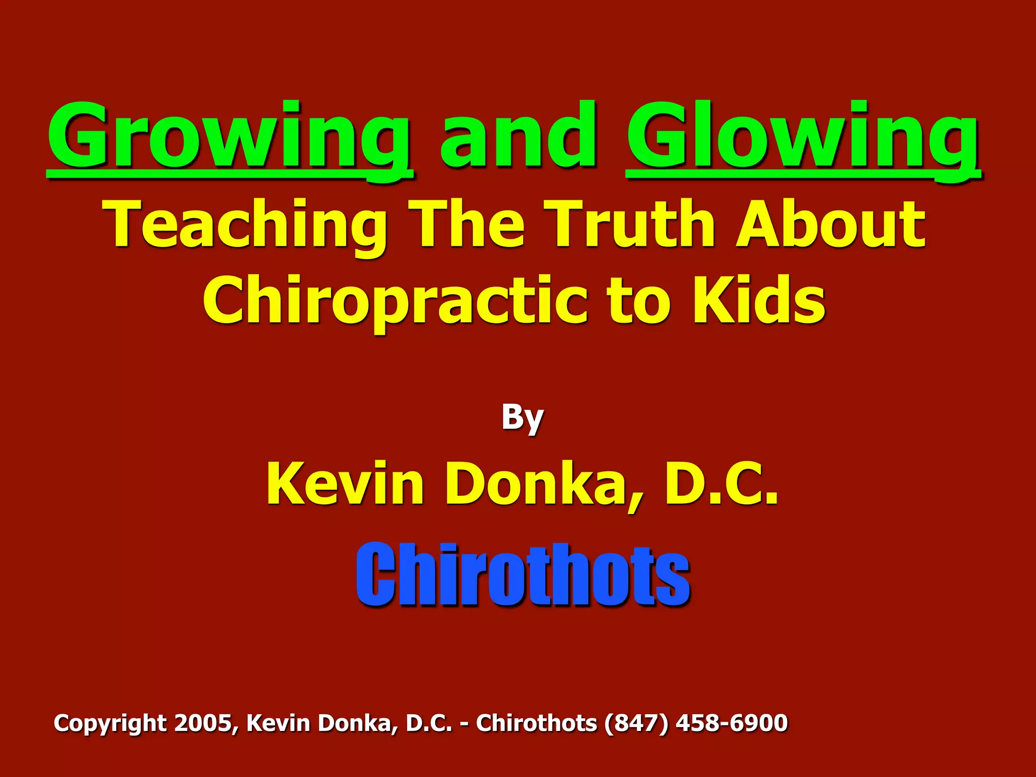 Growing and Glowing | PPT