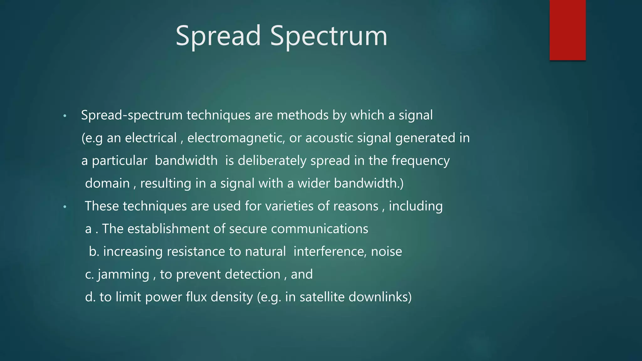 Chirp Spread Spectrum Communication Pptx