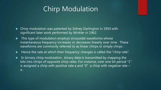 Chirp spread spectrum communication | PPTX