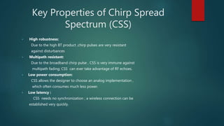 Chirp spread spectrum communication | PPTX