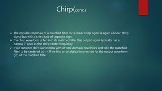 Chirp spread spectrum communication | PPTX