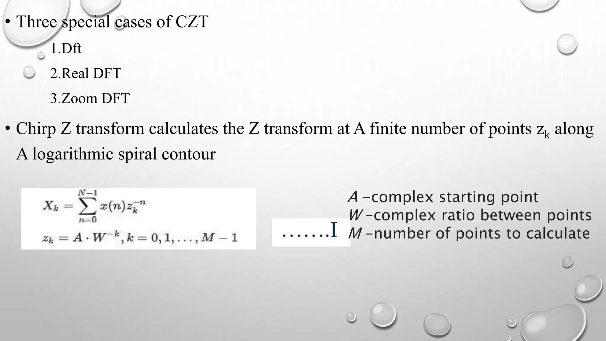 Chirp Z Algorithm 1 Ppt