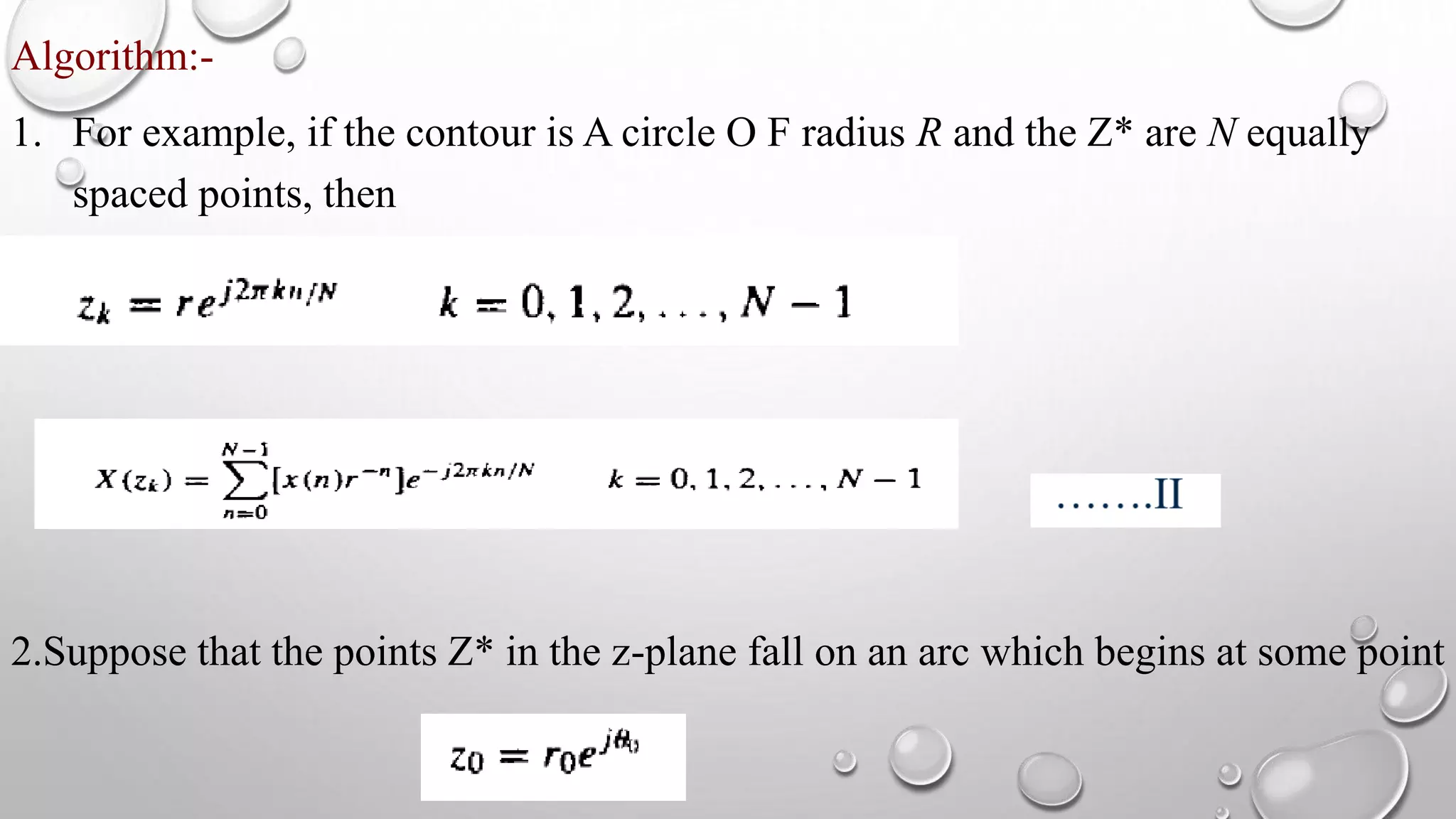 Chirp Z Algorithm 1 Ppt