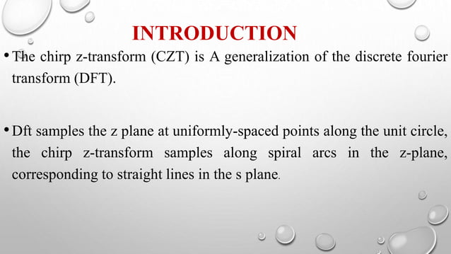 Chirp Z Algorithm 1 Ppt